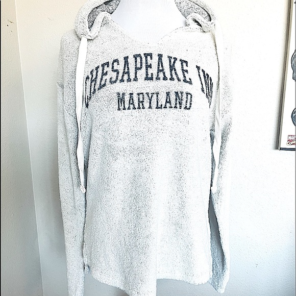 Austin’s Inc | Tops | Ladies Big Loop Terry Hoodie Collegiate Style ...